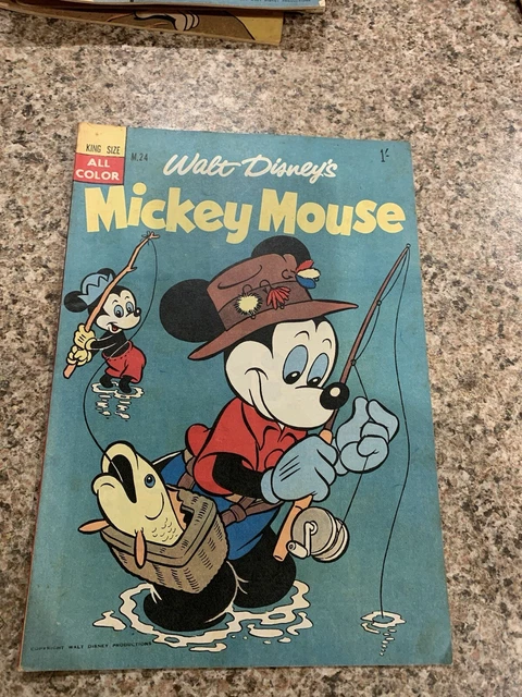 WALT DISNEYS MICKEY MOUSE M24 BY W.G PUB 1958 AGE COMIC fine/v fine $19 ...