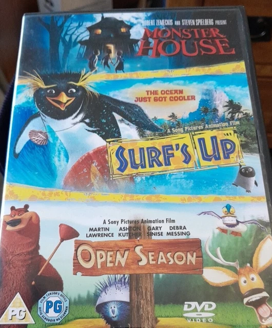 SURFS UP/OPEN SEASON/MONSTER House - 3 DVD Set EUR 5,10 - PicClick IT