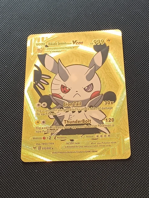 RIKUDO NARUTO PIKACHU Pokemon Cosplay Carte Card Holo Prism Anime Manga ...