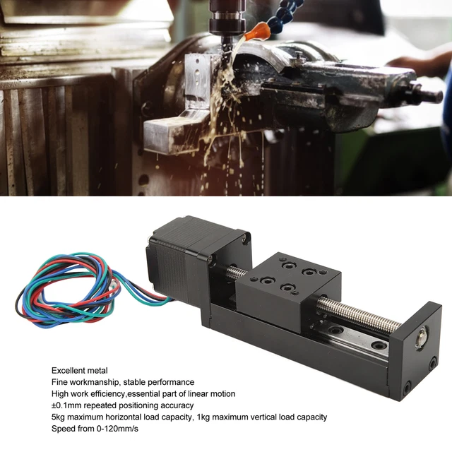 LINEAR GUIDE RAIL Motion Slide Actuator 1kg Max Vertical Load High Work ...