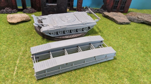 MTU-90 RUSSISCHER BRÜCKENLEGEPANZER Brückenlegefahrzeug 90 Bausatz WW2 ...