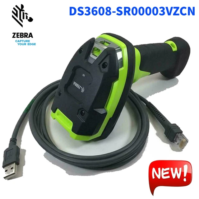 ZEBRA DS3608-SR00003VZCN ULTRA-RUGGED 1D 2D Handheld Barcode Scanner W ...