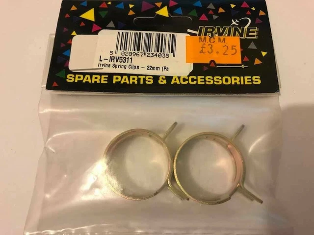 IRVINE MODEL ENGINES L-Irv5311 Spring Clips-22Mm For Tuned Pipe And ...