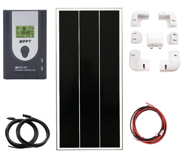 SPARK 100W 120W 150W Monocrystalline Solar Panel 12V kit Off Grid Solar ...