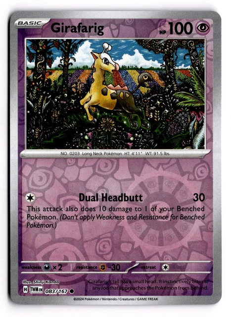 GIRAFARIG 083/167 SV06: Twilight Masquerade Reverse Holo LP $2.12 ...
