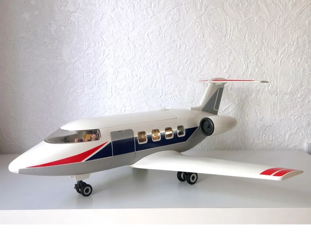 PLAYMOBIL AEROPLANE JET Aircraft Passenger Plane Toy With Pilot Set ...