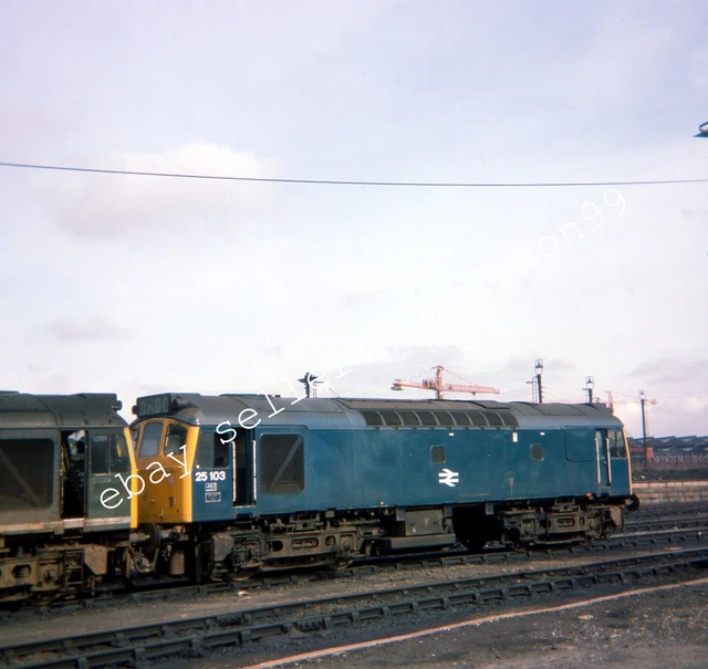 BRITISH RAILWAY SLIDE - BR Class 25 No. 25103 at Birkenhead 1976 [R365 ...