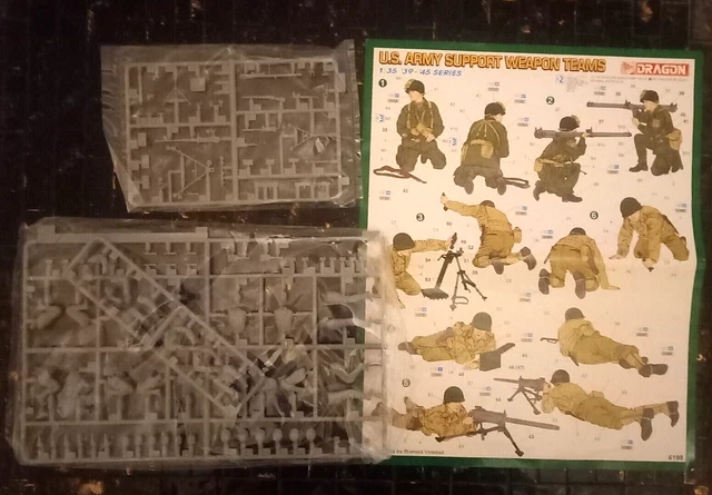 MAQUETTE DRAGON N° 6198 - 1/35 -U.S. army support weapon teams + bonus ...
