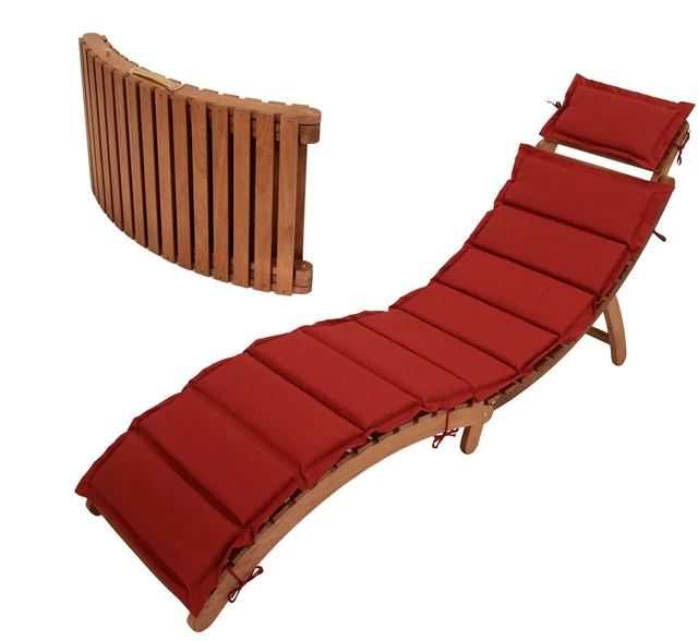 Gartenliege Holz Mit Auflage