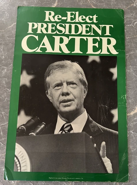 PRESIDENT JIMMY CARTER Election Campaign Poster $30.00 - PicClick