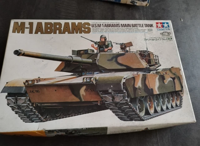 MAQUETTE TAMIYA CHAR Tank US M1 ABRAMS Main Battle 1/35 Réf 35124 EUR ...