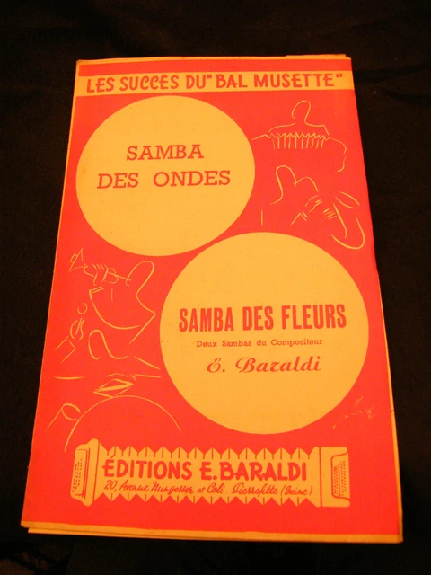 & SPARTITO SAMBA Onde Samba Di Fleurs Baraldi Music Sheet " EUR 13,47 ...