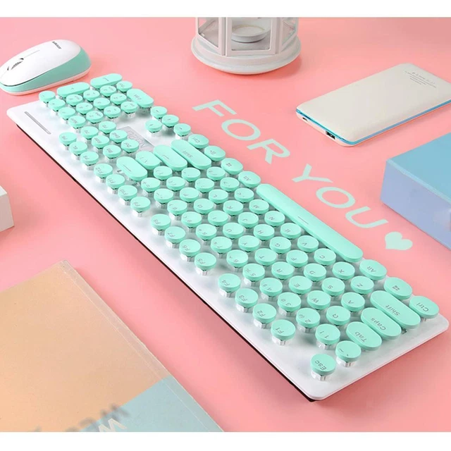 PUNK WIRELESS N520 Mechanical Keyboard And Mouse Set of Round Keys £31. ...