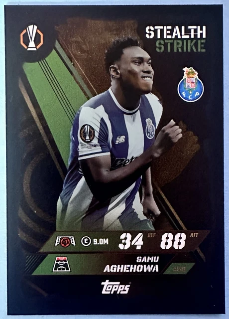 TOPPS MATCH ATTAX Champions League 2025/26 Stealth Strike AGHEHOWA Fc ...