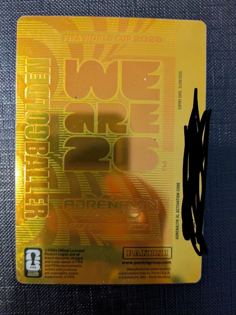 PANINI ADRENALYN XL FIFA WM 2026 Golden Baller Kylian Mbappé Frankreich ...