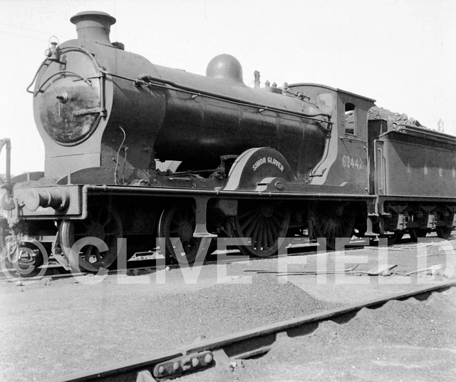 RAILWAY B/W Negative 6x4 cm LNER N/plate 62442 'Simon Glover' £4.95 ...