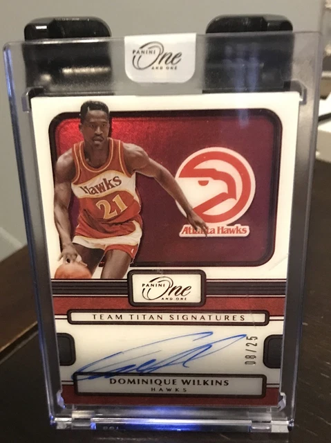 2022-23 PANINI ONE And One Team Titan Signatures Dominique Wilkins /25 ...
