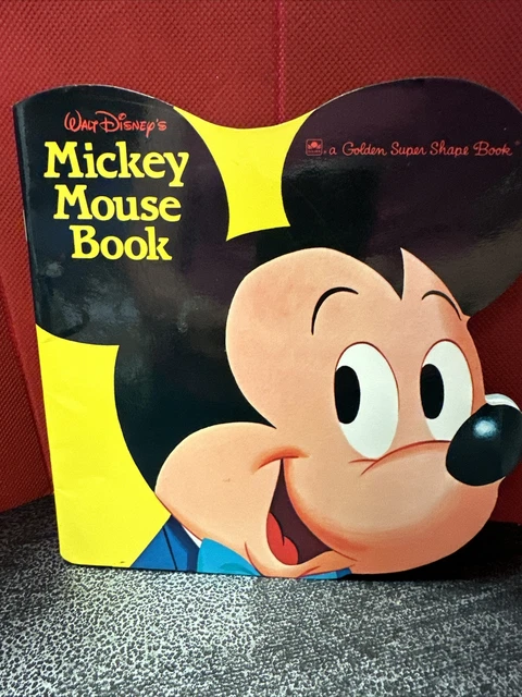 WALT DISNEY’S MICKEY Mouse Book Golden Super Shape Book 1965 Soft Cover ...