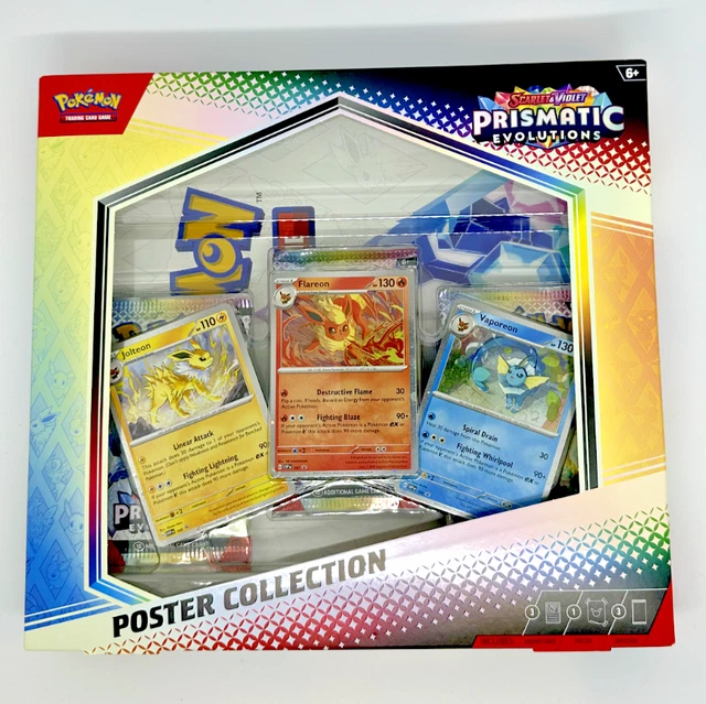 POKÉMON TCG: SCARLET & Violet - Prismatic Evolutions Poster Collection ...