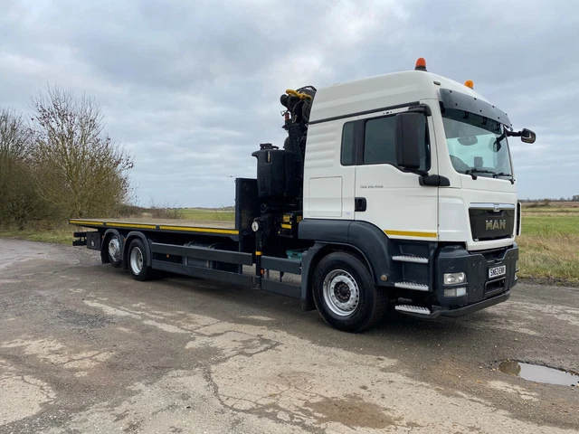 2013 MAN TGS 400 Sleeper Cab 26t Flat Truck with Fassi F310 Crane £ ...