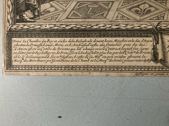 VERY PRETTY ENGRAVING Bump Abraham 1645 Eau Forte Xviie Ceremony ...