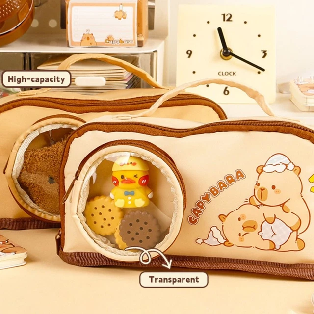 HANDHELD PEN BAG Capybara Pen Box Cartoon Pen Pouch Students $24.75 ...
