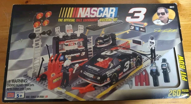 MEGA BLOKS NASCAR Official Dale Earnhardt Building Set 9911 Pit Row ...