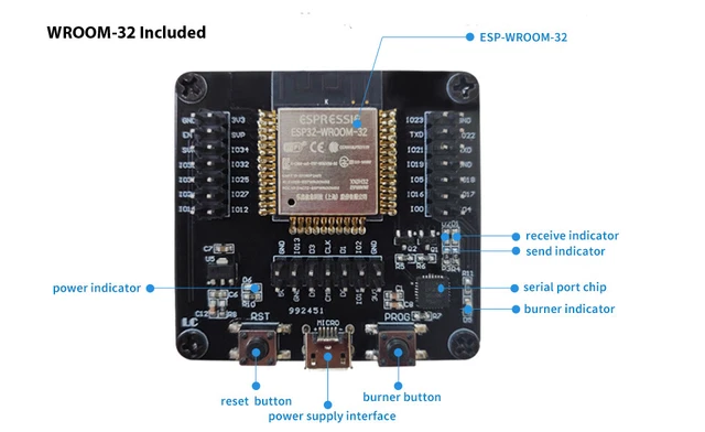 Esp32 Test Board With Esp Wroom Preloaded With Micropython Eur 2769
