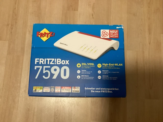 AVM FRITZ!BOX 7590 VDSL WLAN Router mit Modem High-End-WLAN 20002784 in ...