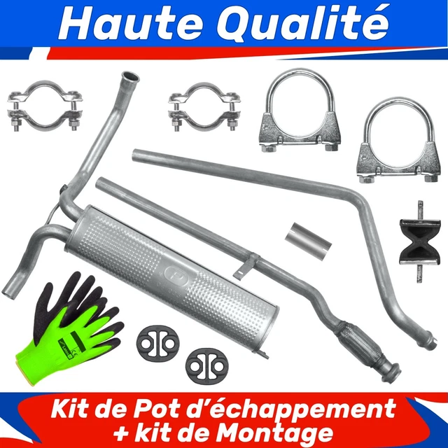 KIT DE POT d'échappement pour Citroen C1 1 I Hayon 1.4 HDI (2005-2010 ...