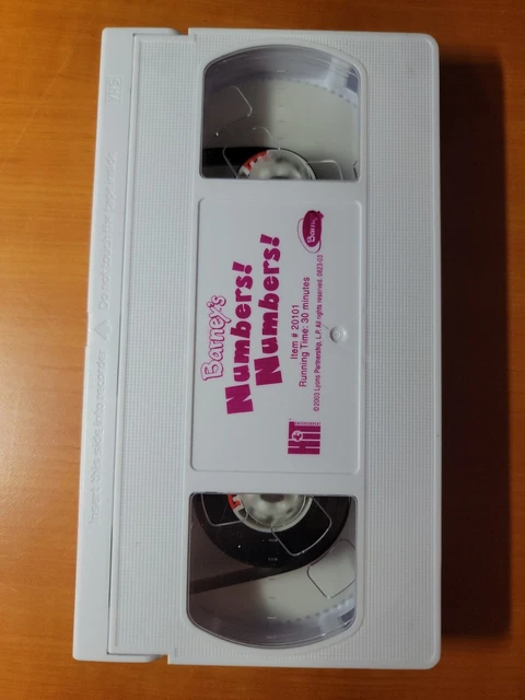BARNEY NUMBERS NUMBERS VHS Video Tape Purple Dinosaur 2004 HIT ...