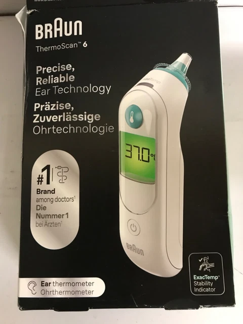 BRAUN THERMOSCAN 6 Ear thermometer - Colour-coded Digital Display ...