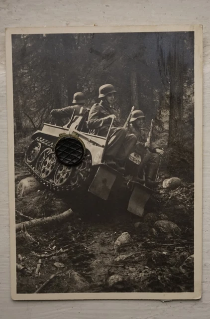 FOTO ALT WK2 Gebirgsjäger Karelien Finnland Kettenrad Krad Motorrad ...
