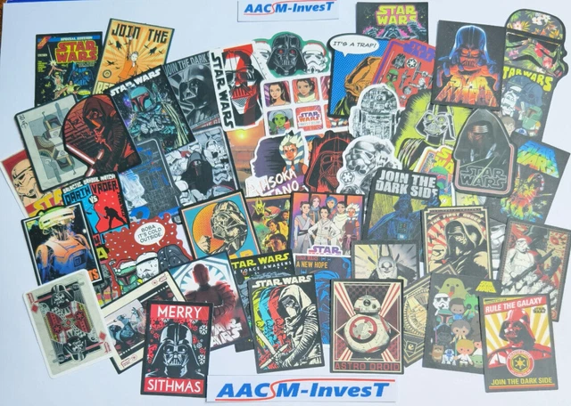 50X STAR WARS Sticker Set Vader Yoda R2D2 Aufkleber Fan Geschenk Geburtstag Deko EUR 8,99 ...