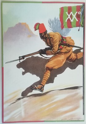 CARTOLINA XX° BATTAGLIONE Eritreo Ascari Africa Aoi Truppe Indigeni Coloniale EUR 30,00 ...
