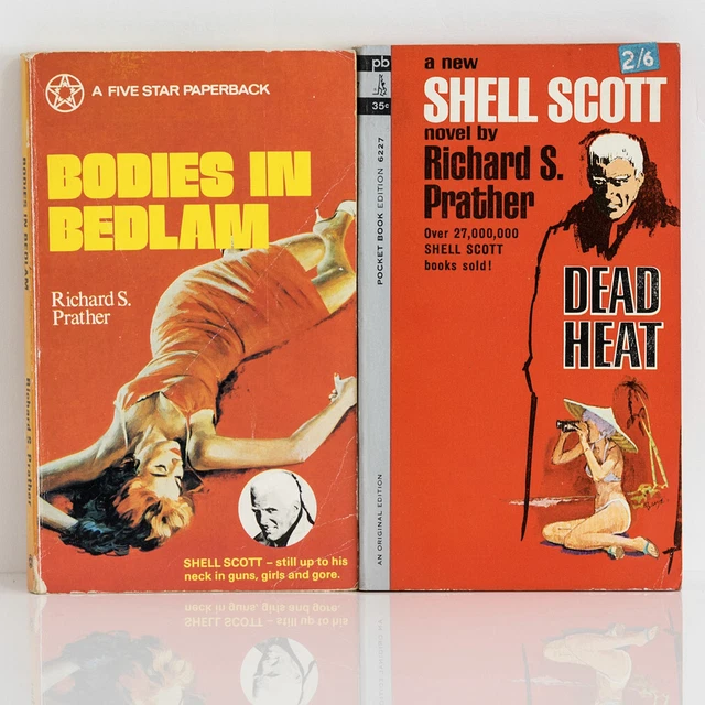 RICHARD S. PRATHER Shell Scott: Bodies in Bedlam, Dead Heat - vintage ...