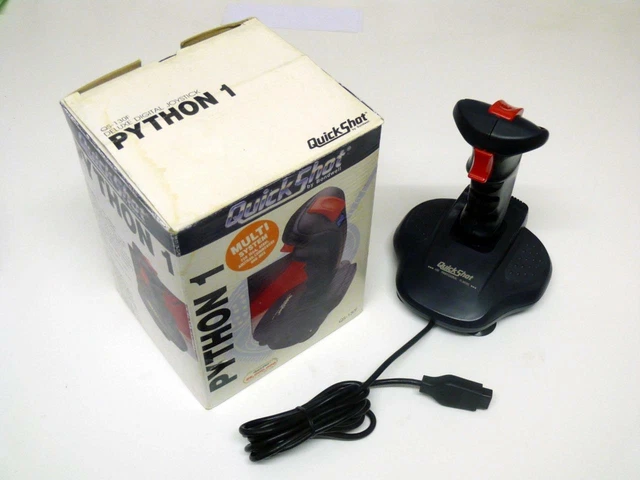 QUICKSHOT PYTHON 1 Joystick ~ Atari / Commodore / Spectrum / Amstrad ...