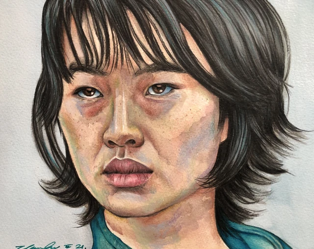 SQUID GAME ORIGINAL Pencil Drawing / Painting . Fan-art A4. Player 067 ...