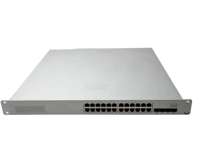 CISCO MERAKI MS320-24P-HW 24-Port Gigabit PoE+ Switch w/ 2x PSU _ $70. ...