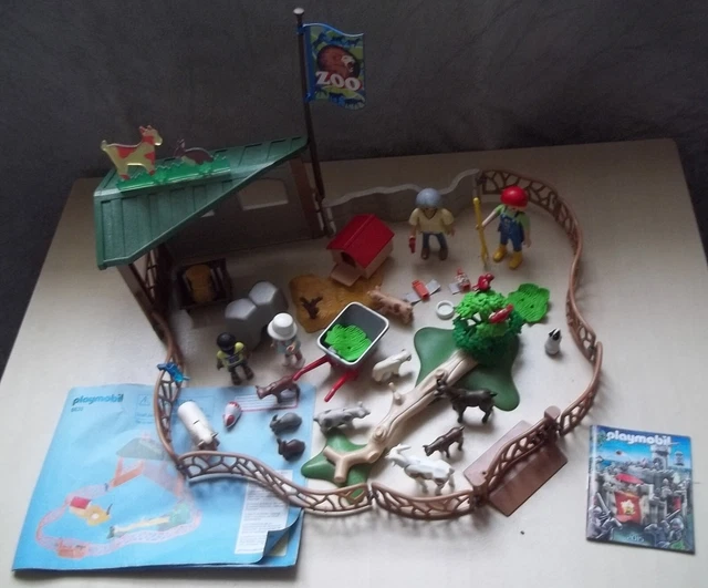 PLAYMOBIL CITY LIFE 6635 Parc animalier avec visiteurs 9272 Famille et ...