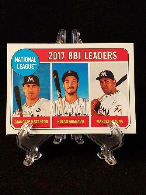 CARTE PATRIMOINE 2018 Nolan Arenado Giancarlo Stanton Marcel Ozuna ...