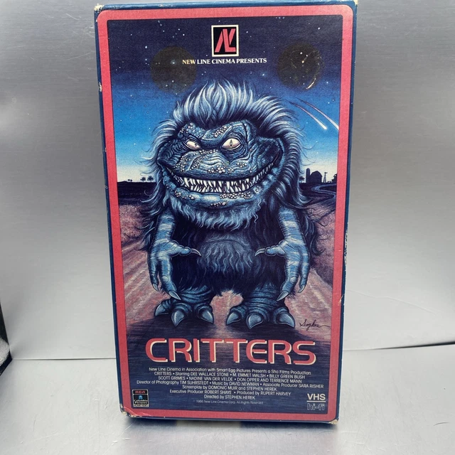 CRITTERS VHS 1986 RCA Columbia Pictures New Line Cinema Sci-Fi OOP ...