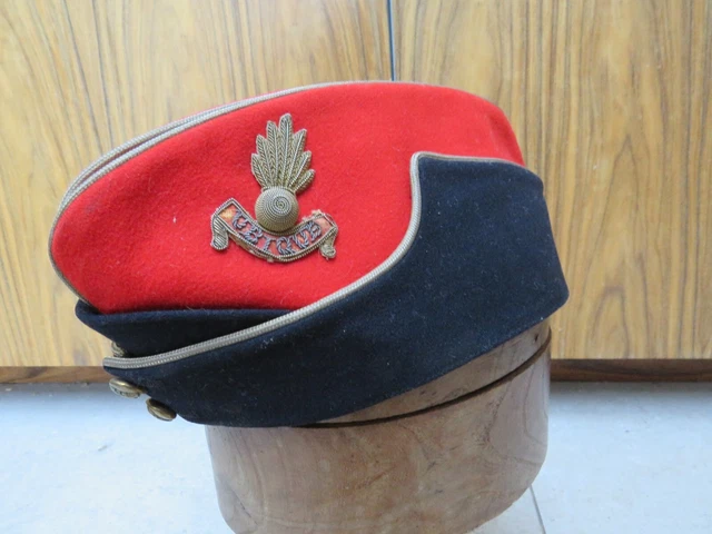 WWII ROYAL ARTILLERY British Army Officer's Side Cap, Tailored Herbert ...