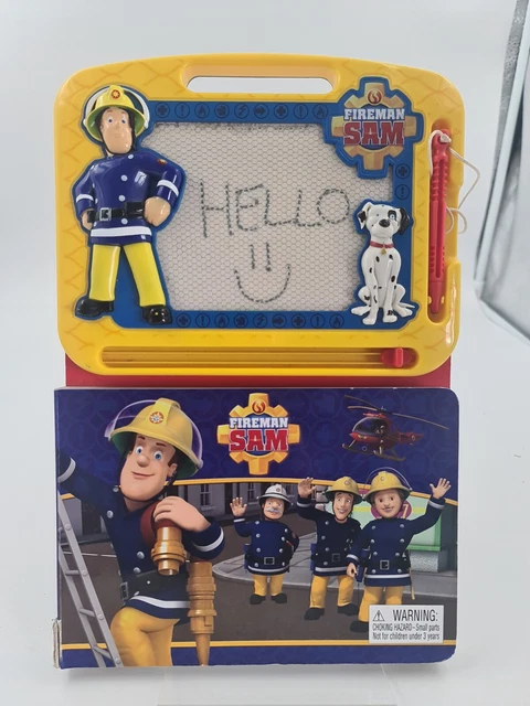 FIREMAN SAM BOARD Book + Magnetic Drawing Pad *Money Back Guarantee ...