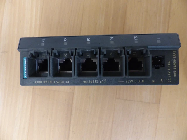 SIEMENS SIMATIC NET Industrial Ethernet Switch Scalance X005 1P 6Gk5005 ...