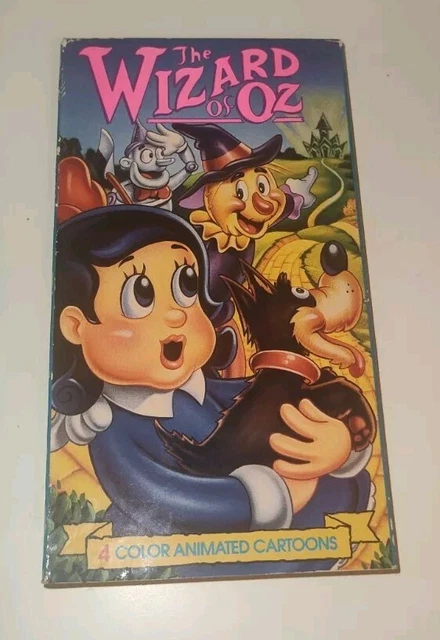 THE WIZARD OF Oz - 4 Color Animated Cartoons (VHS, 1992, Kids Klassics ...