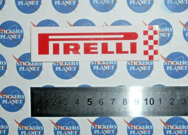 ADESIVO STICKER VINTAGE Autocollant Auto Moto Tuning Pirelli White ...