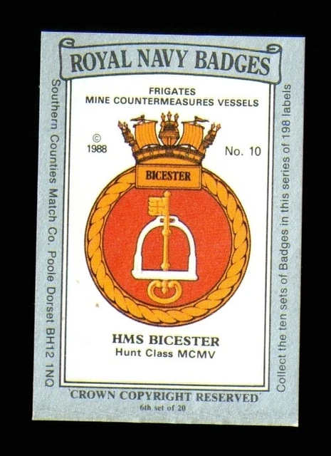 MATCHBOX LABEL ROYAL Navy Badges Frigate HMS Sirius MQ1353 £1.99 ...