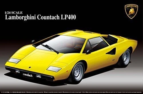 AOSHIMA LAMBORGHINI COUNTACH Lp400 1/24 Model Scale Plastic Car Kit ...