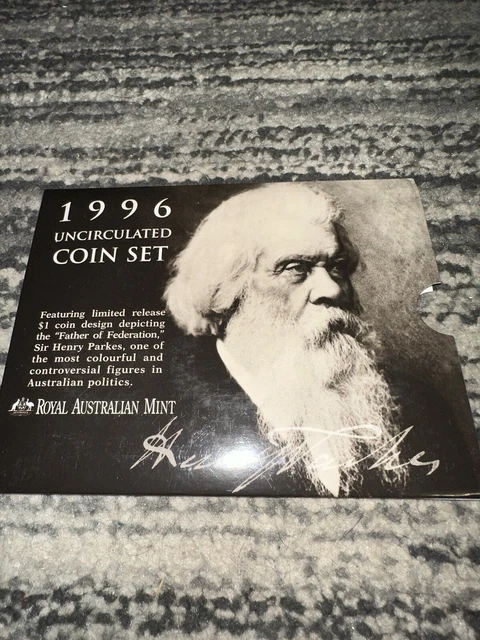 1996 ROYAL AUSTRALIAN Mint Sir Henry Parkes UNC 6 Coin Mint Set EUR 31 ...